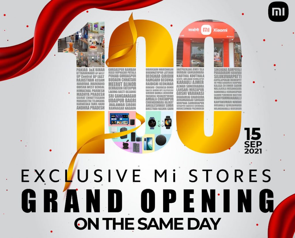 Xiaomi India opens 100 plus new exclusive retail stores across the country